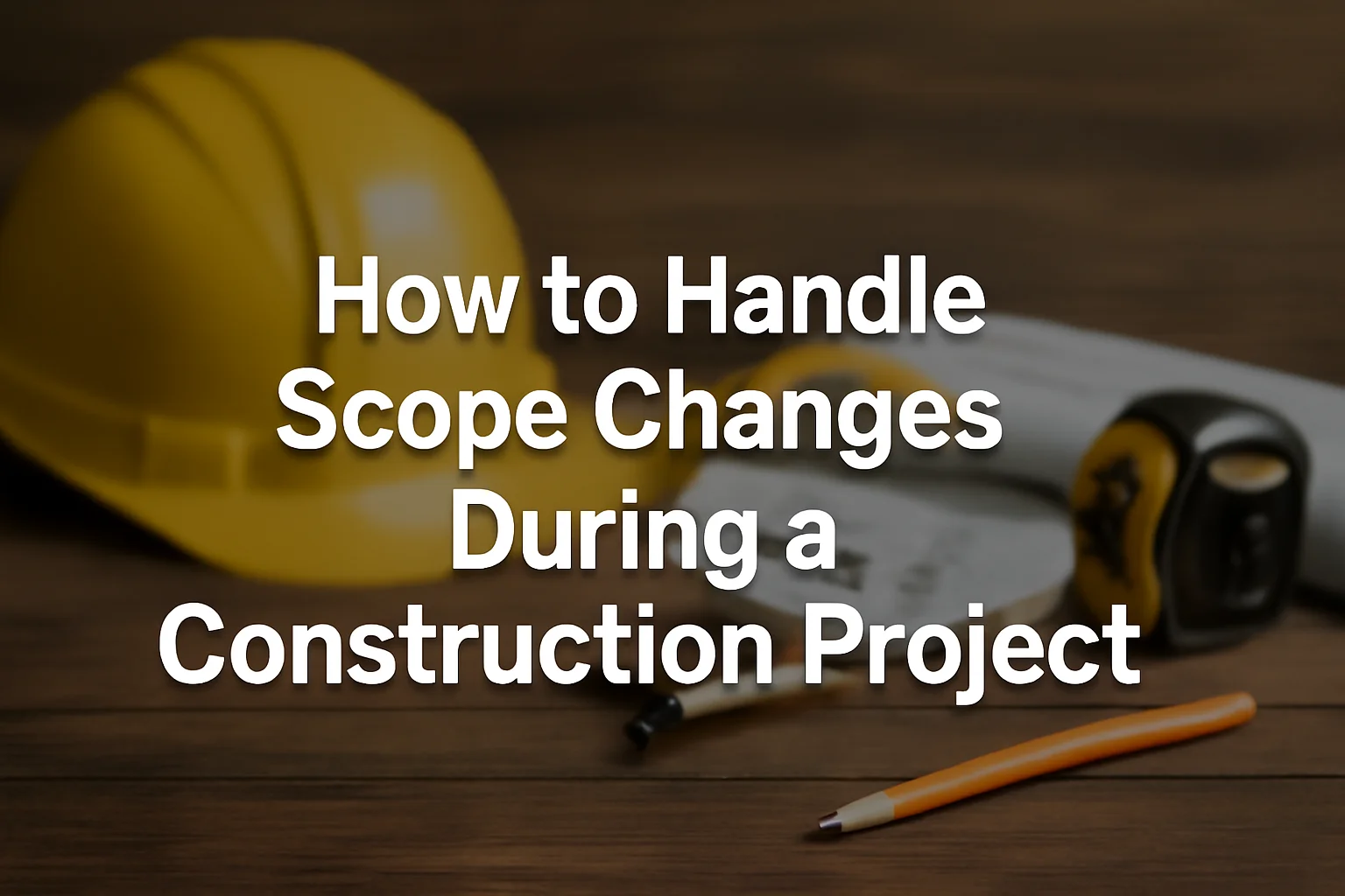 How to Handle Scope Changes In a Construction Project?